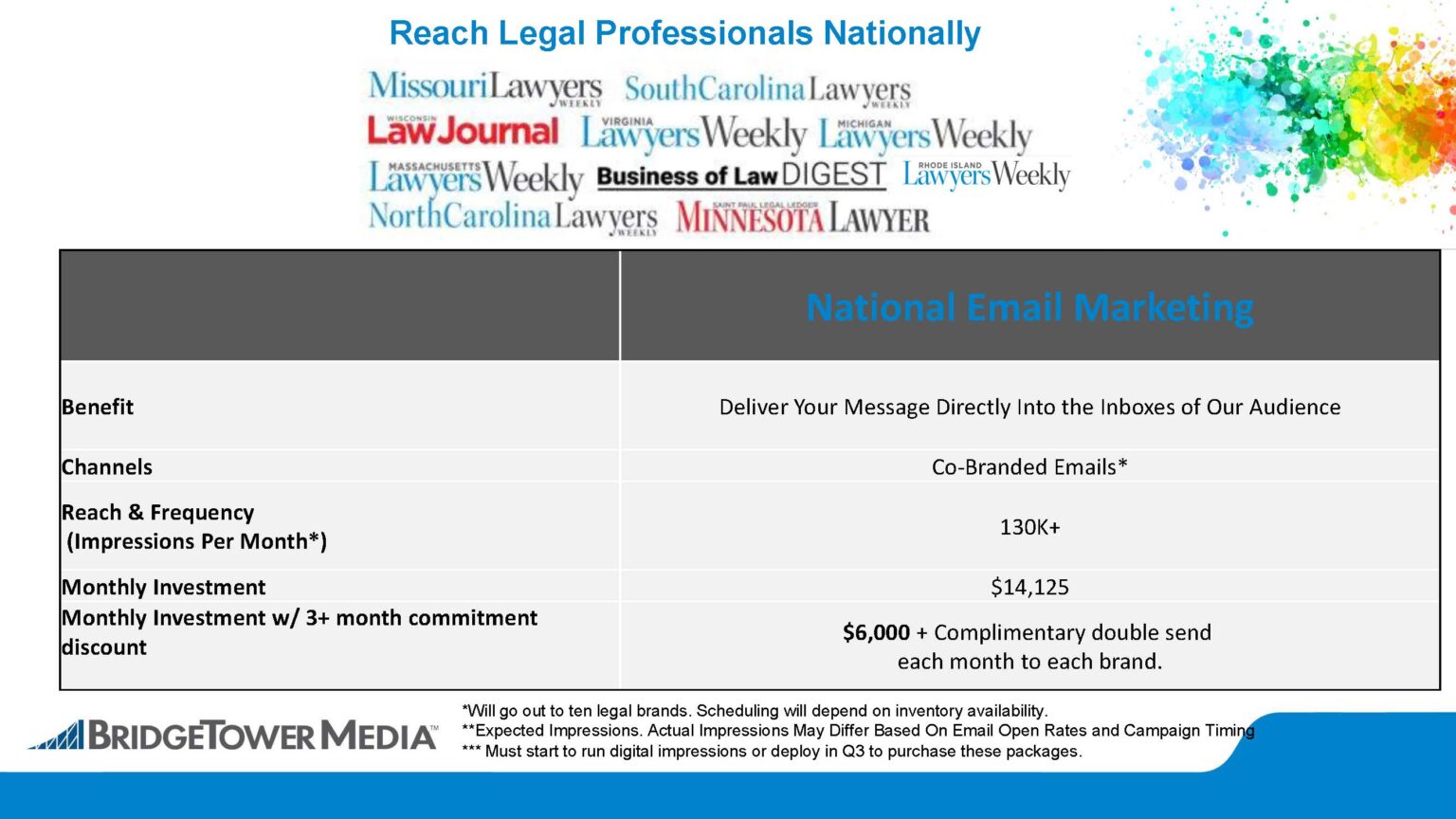 ILTACON SPECIALS 2024- National Email Marketing – BridgeTower Media